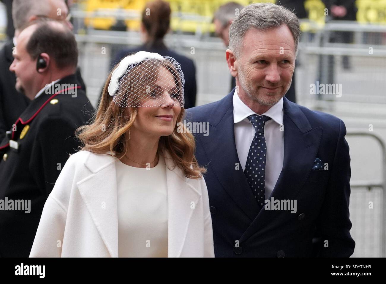 Singer and Songwriter Geri Halliwell and husband Christian Horner ...