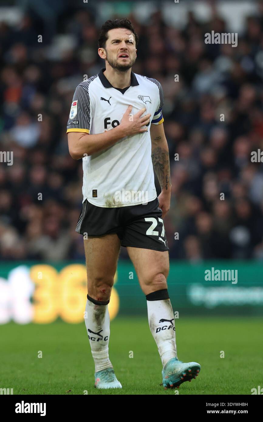 Derby County's Lewis Travis during the Sky Bet Championship match at ...
