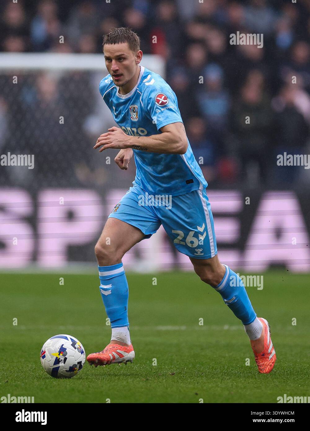 Coventry City's Luke Woolfenden in action during the Sky Bet ...