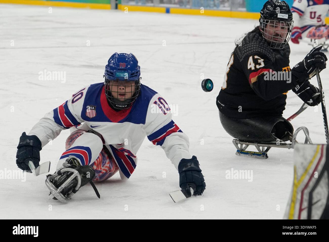 United States Brett Bolton controls the puck during the Group A ...