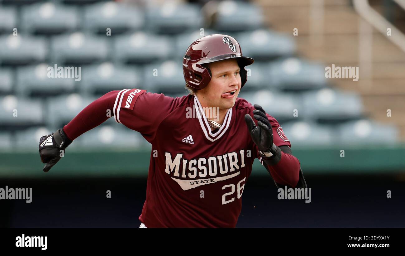 Missouri State's Carter Bergman (26) during an NCAA college baseball ...