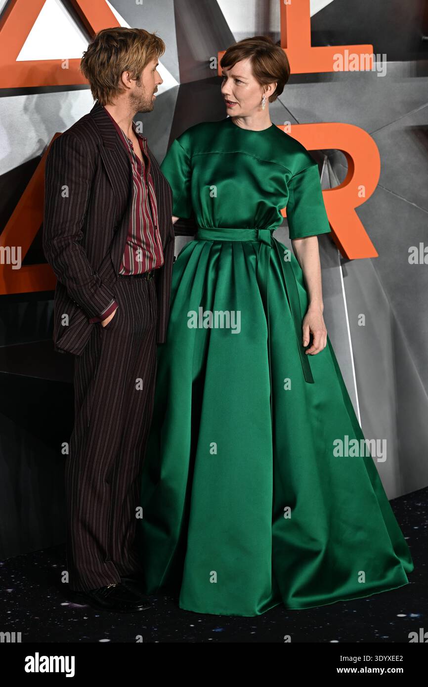 LONDON, ENGLAND - MARCH 09 2026: Ryan Gosling, Sandra Hüller at the ...