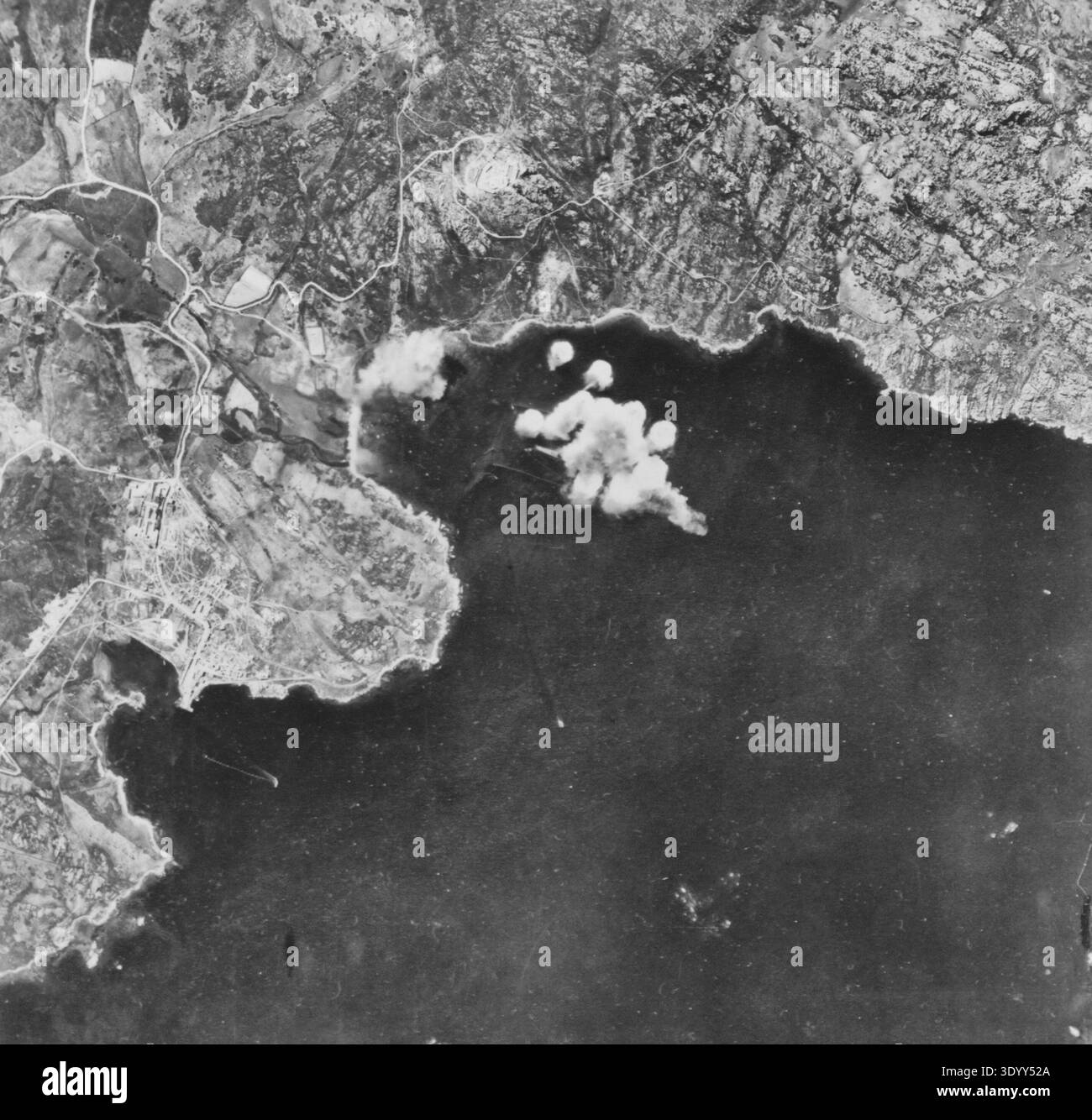 Aerial war damage sardinia hi-res stock photography and images - Alamy