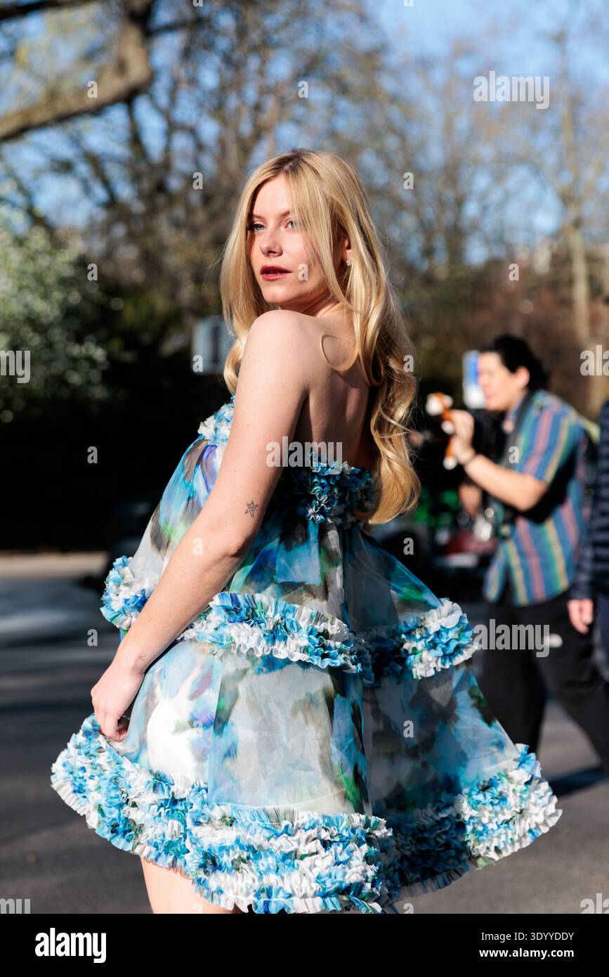 Paris, France. 9th March 2026. Lady Lola Bute outside of the Zimmerman ...