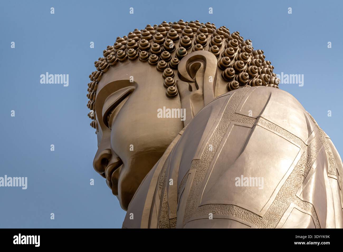 Close up of Great Buddha Statue in the Nanshan scenic area of the ...