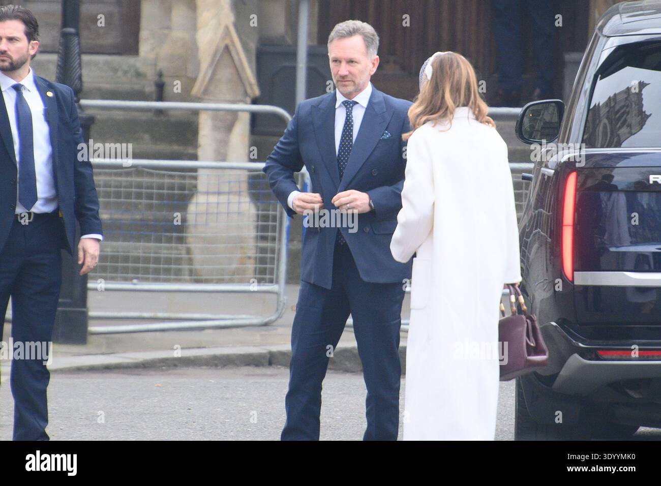 London, UK. 09 Mar, 2026. Pictured: Christian Horner and Geri Horner ...