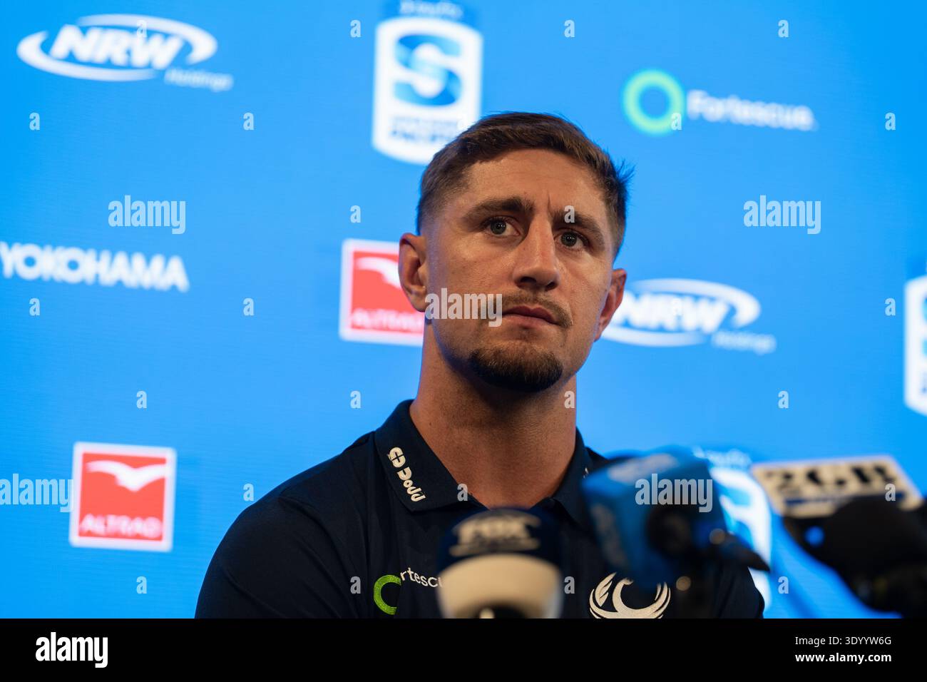 Zac Lomax during a Rugby Australia announcement at Rugby Australia ...