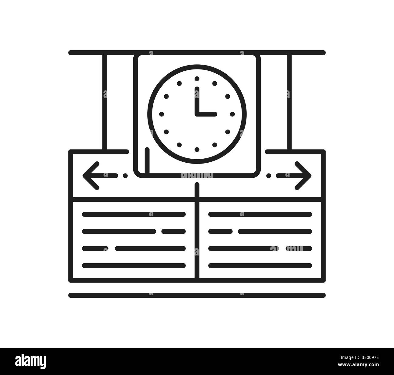 Timetable track Black and White Stock Photos & Images - Alamy