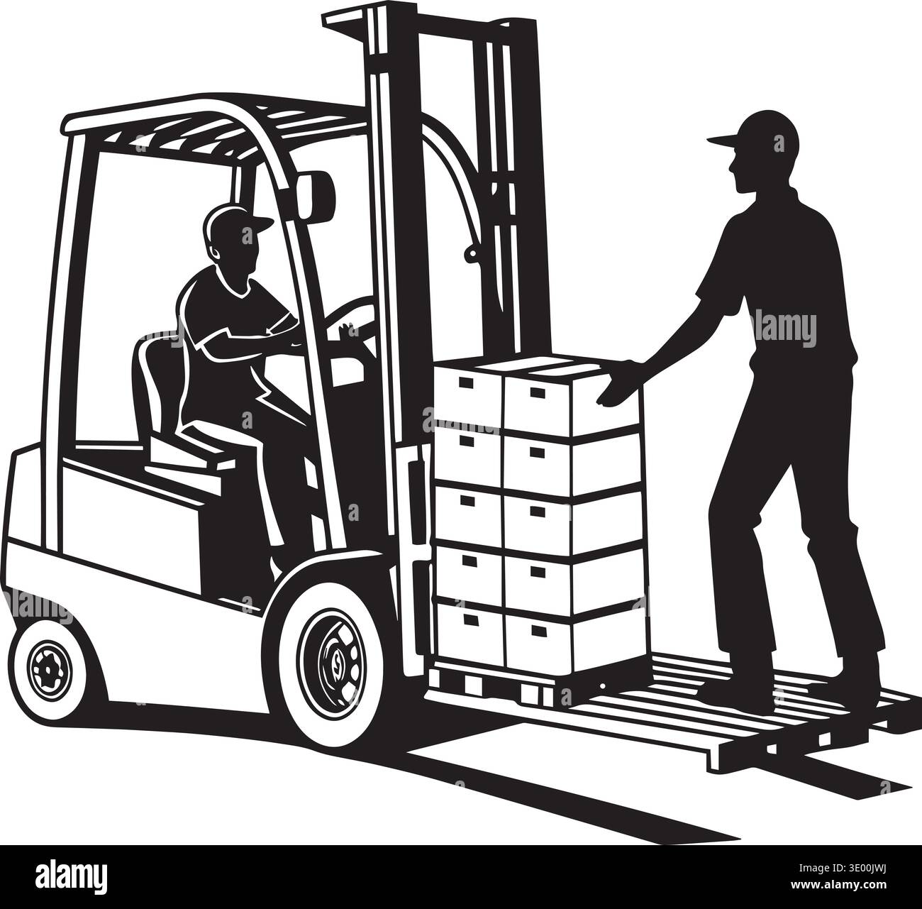 Logistics supply chain operator Stock Vector Images - Alamy