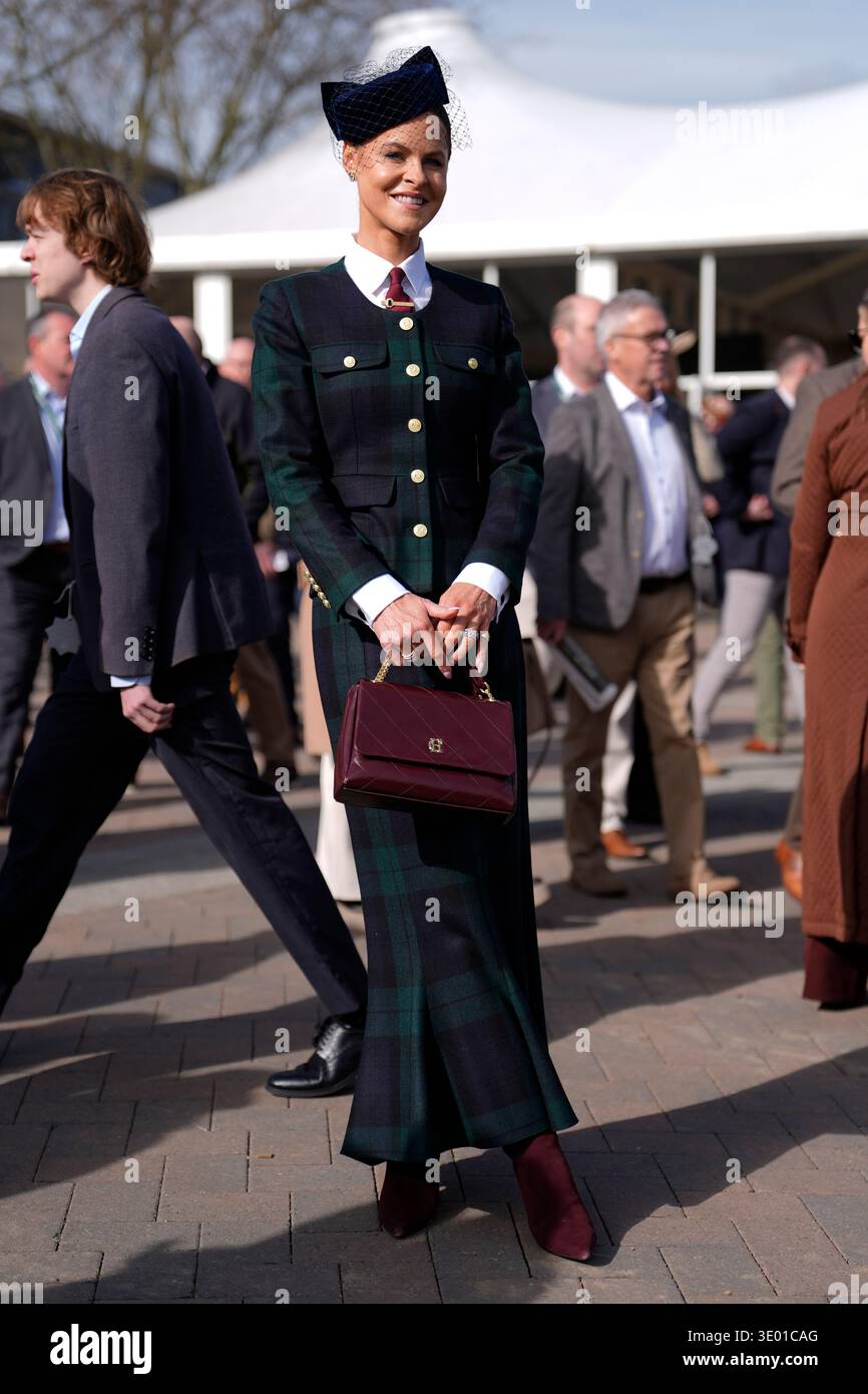 Jade Holland Cooper attending day one of the 2026 Cheltenham Festival ...