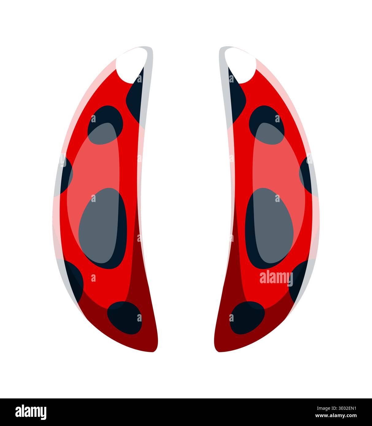 Ladybug insect font punctuation parentheses. Red insect alphabet type ...