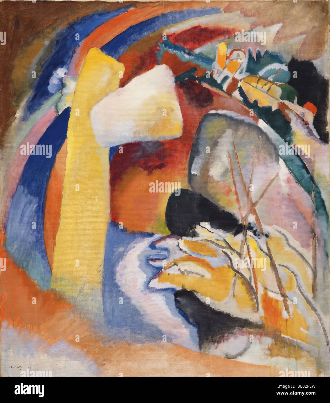 Wassily Kandinsky Study for Painting with White Form 1913 Russian ...
