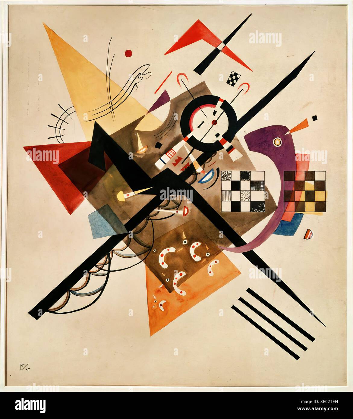 Wassily Kandinsky, On White II (Spring), 1923, Russian, Abstract ...