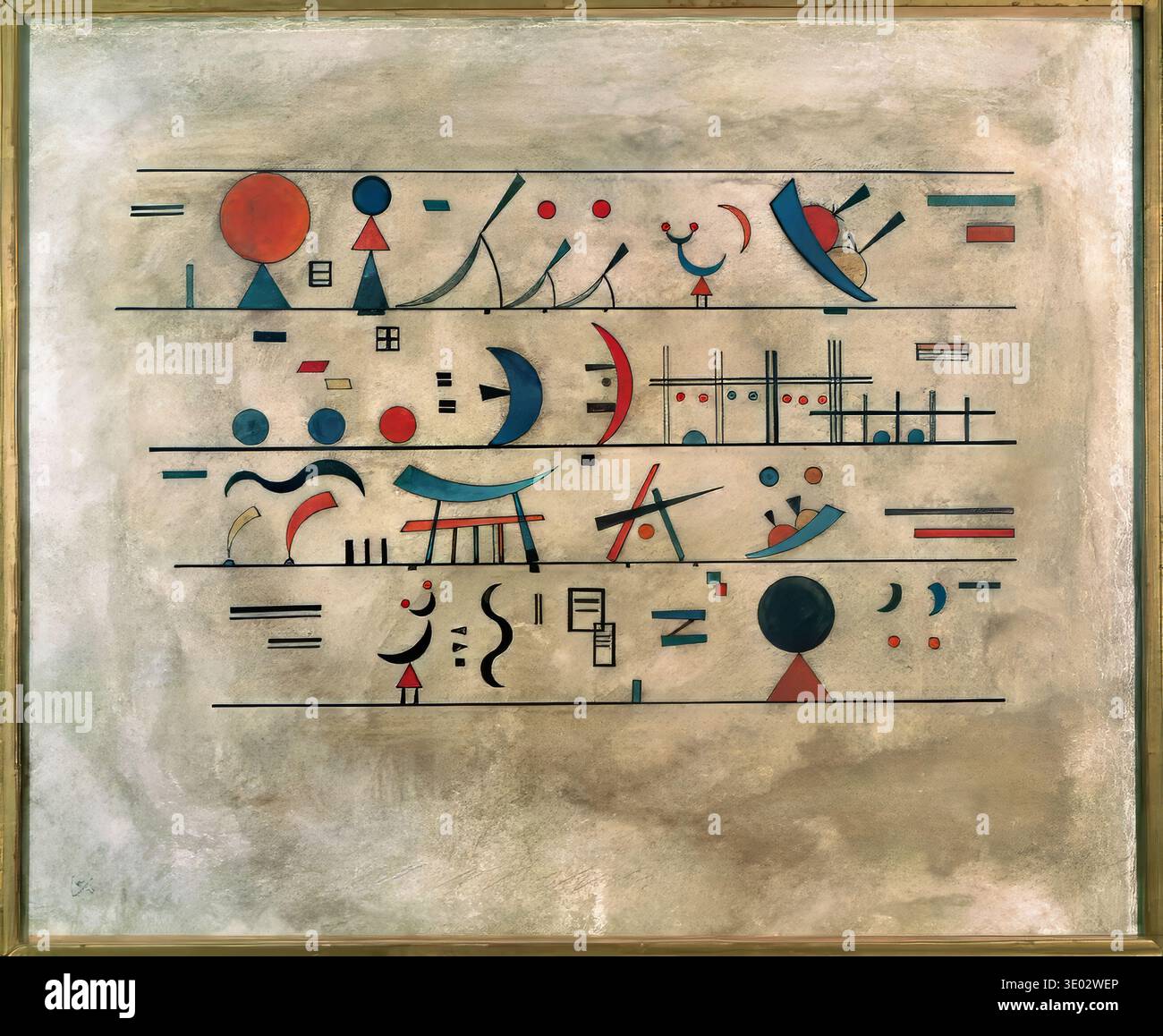 Wassily Kandinsky Zeichenreihen 1931 Bauhaus abstract signs rhythmic ...