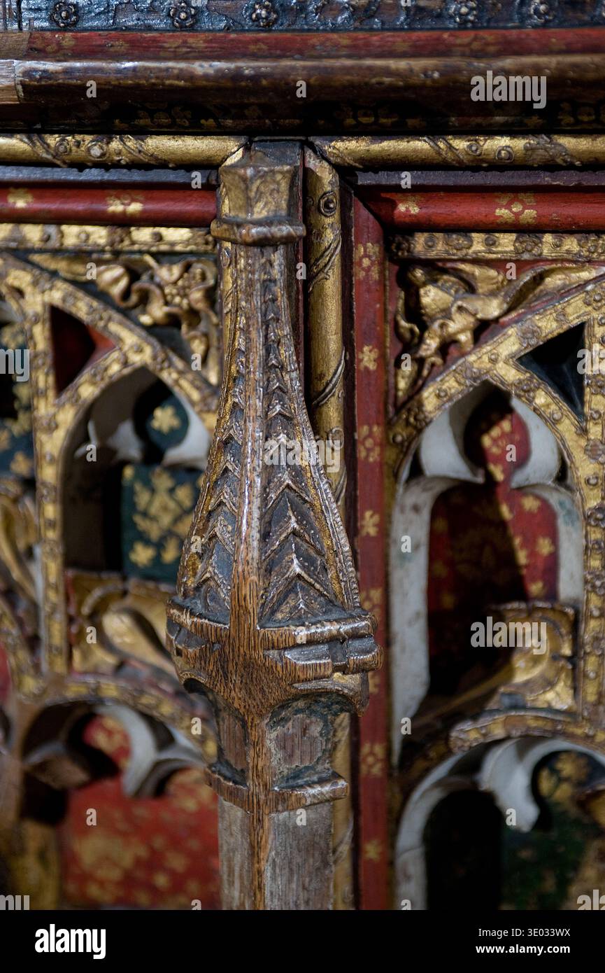 The rood screen and detail at St Edmund King & Martyr, Southwold ...