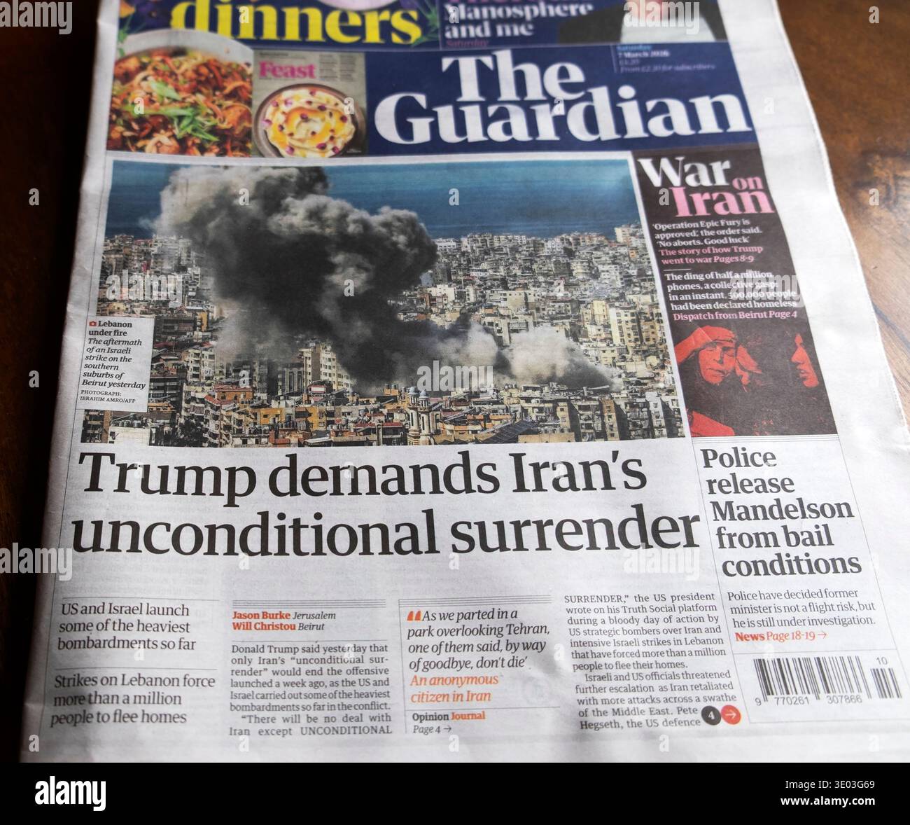 Donald 'Trump demands Iran's unconditional surrender' Guardian ...