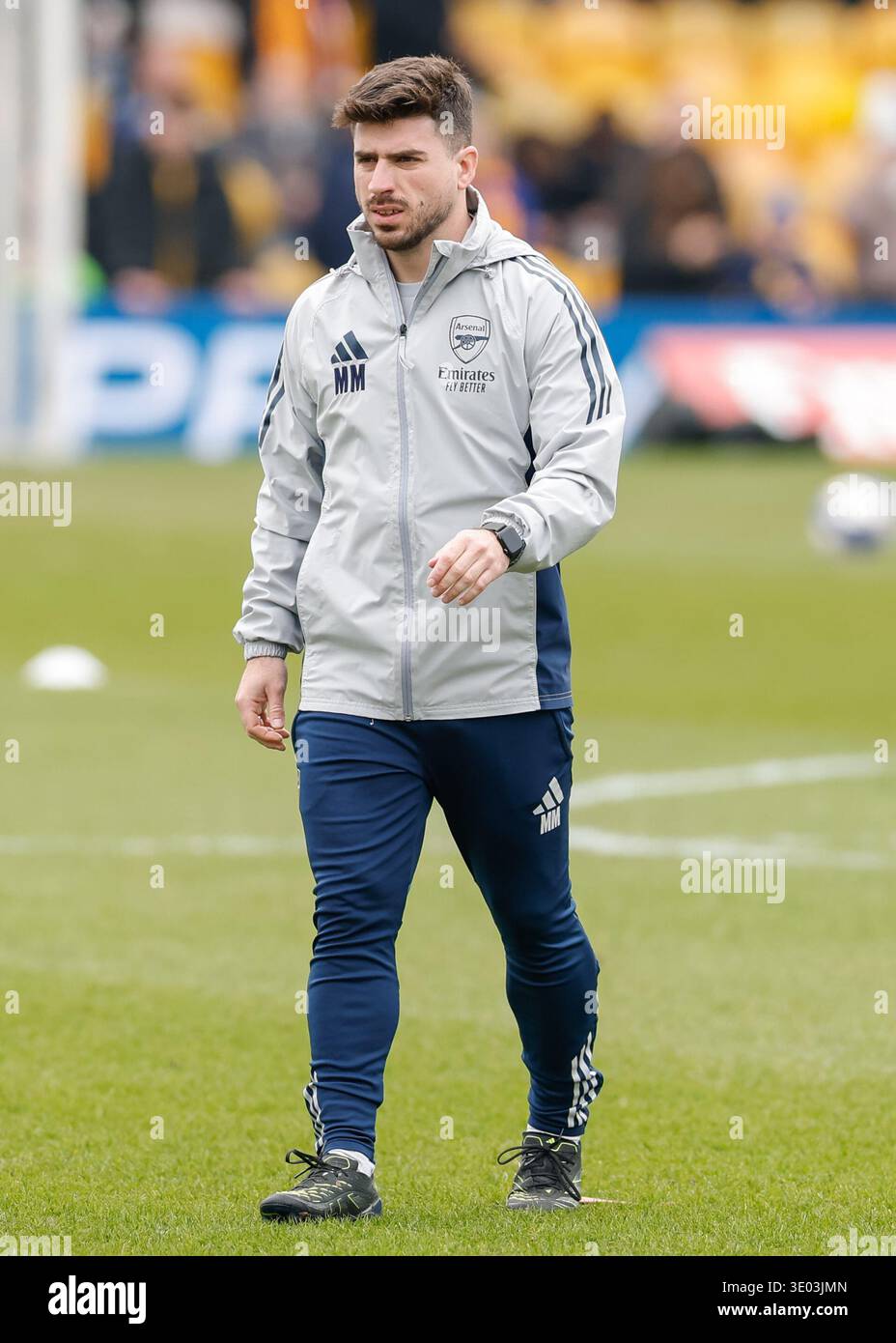 Arsenal assistant coach Miguel Molina ahead of the Emirates FA Cup ...
