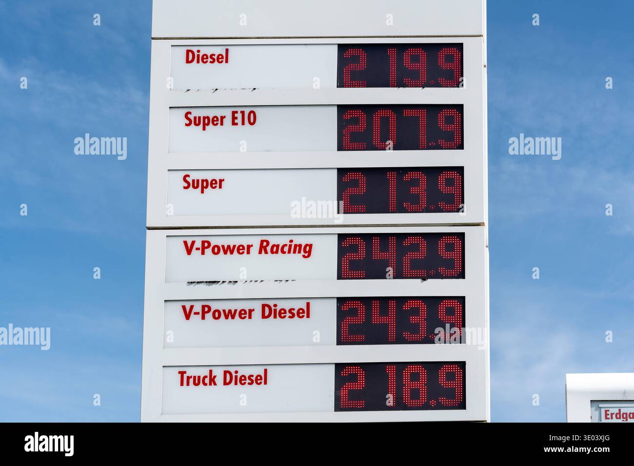 Erkheim, Bavaria, Germany - March 10, 2026: Gas station in Erkheim ...