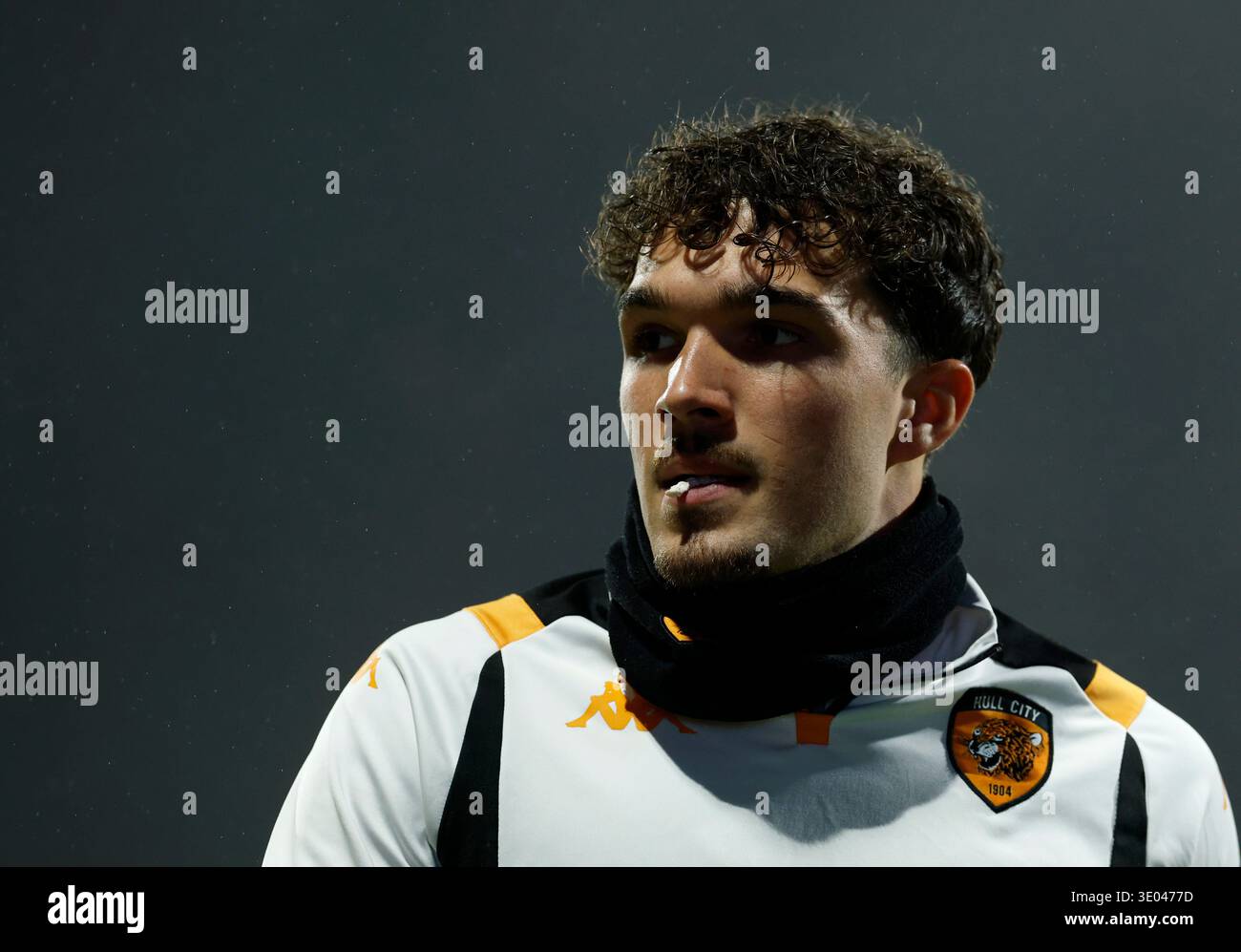 Hull City's Kyle Joseph during the warm up before the Sky Bet ...