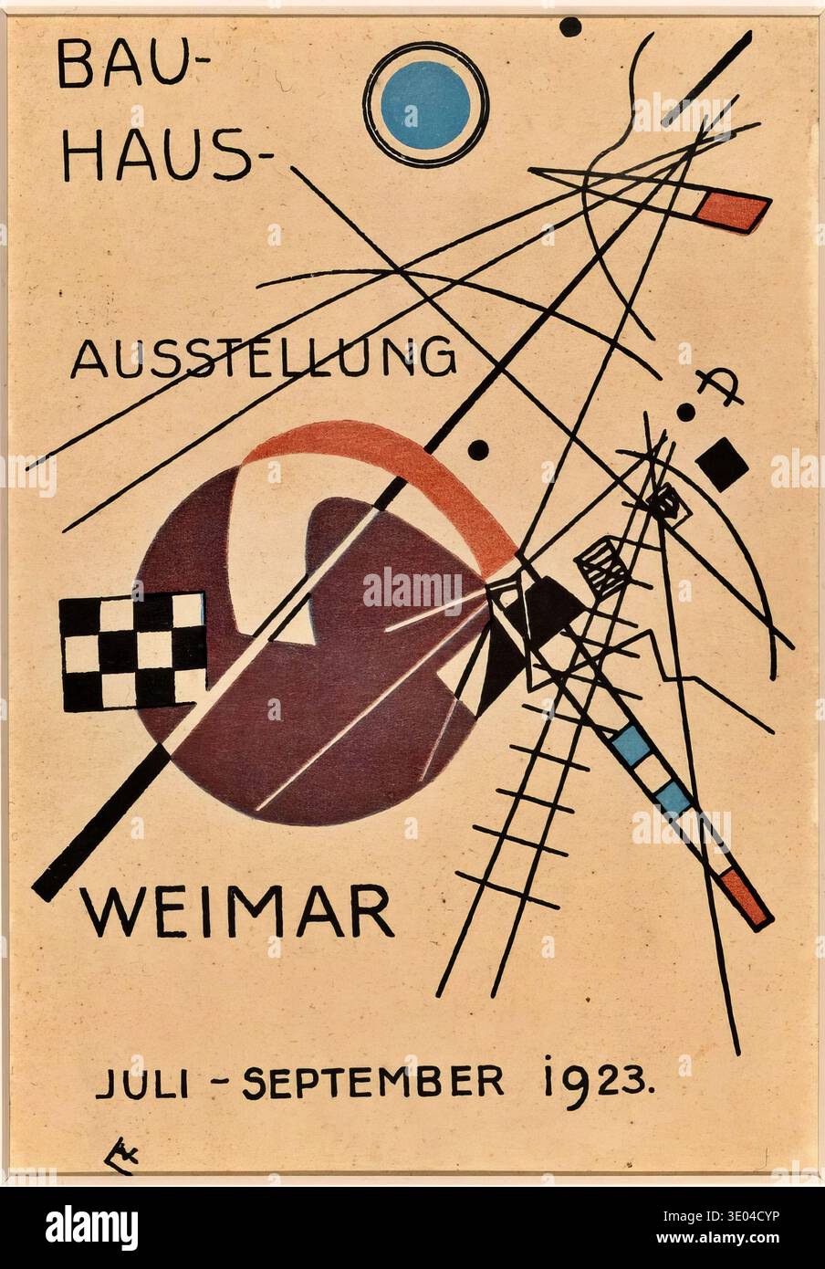 Wassily Kandinsky Bauhaus Exhibition 1923 Poster Bauhaus graphic color ...