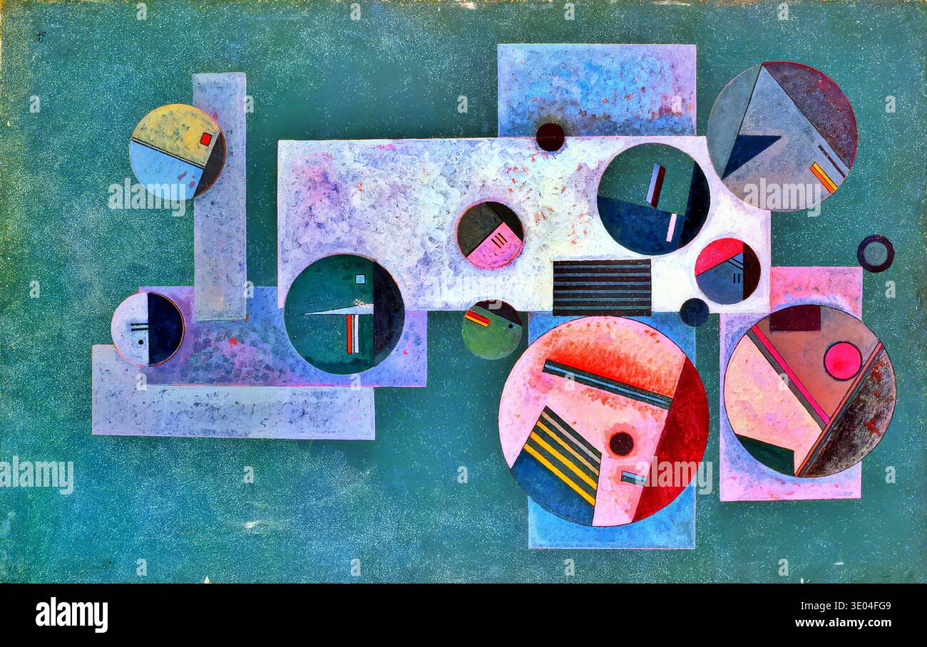 Wassily Kandinsky Closed Circles 1933 Russian Expressionism Oil on ...