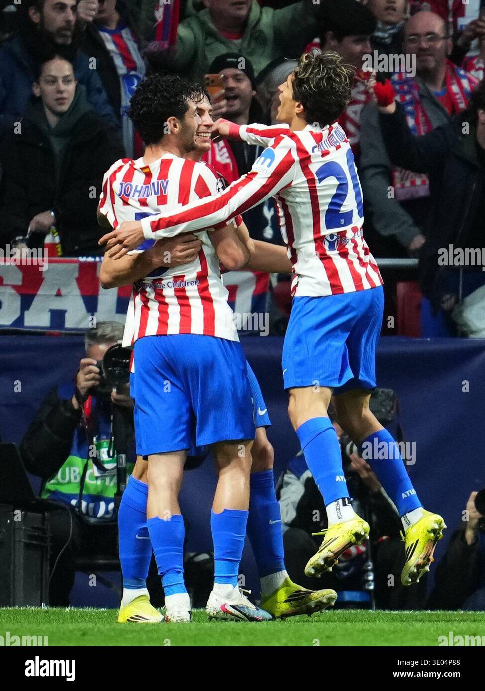 Robin Le Normand of Atletico de Madrid celebrates the 4-0 Stock Photo ...
