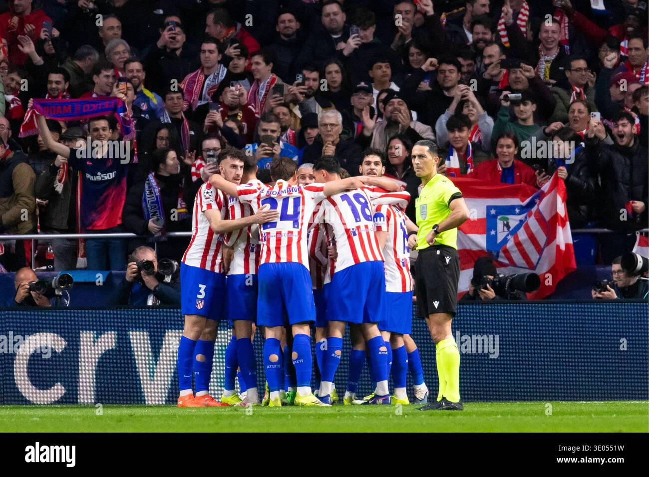 UEFA Champions League soccer match Atletico Madrid vs Tottenham at ...