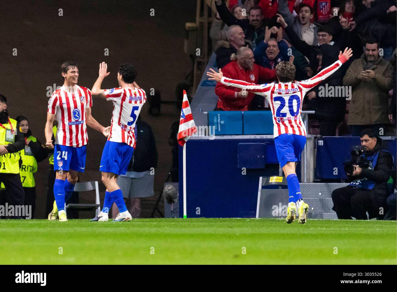 UEFA Champions League soccer match Atletico Madrid vs Tottenham at ...