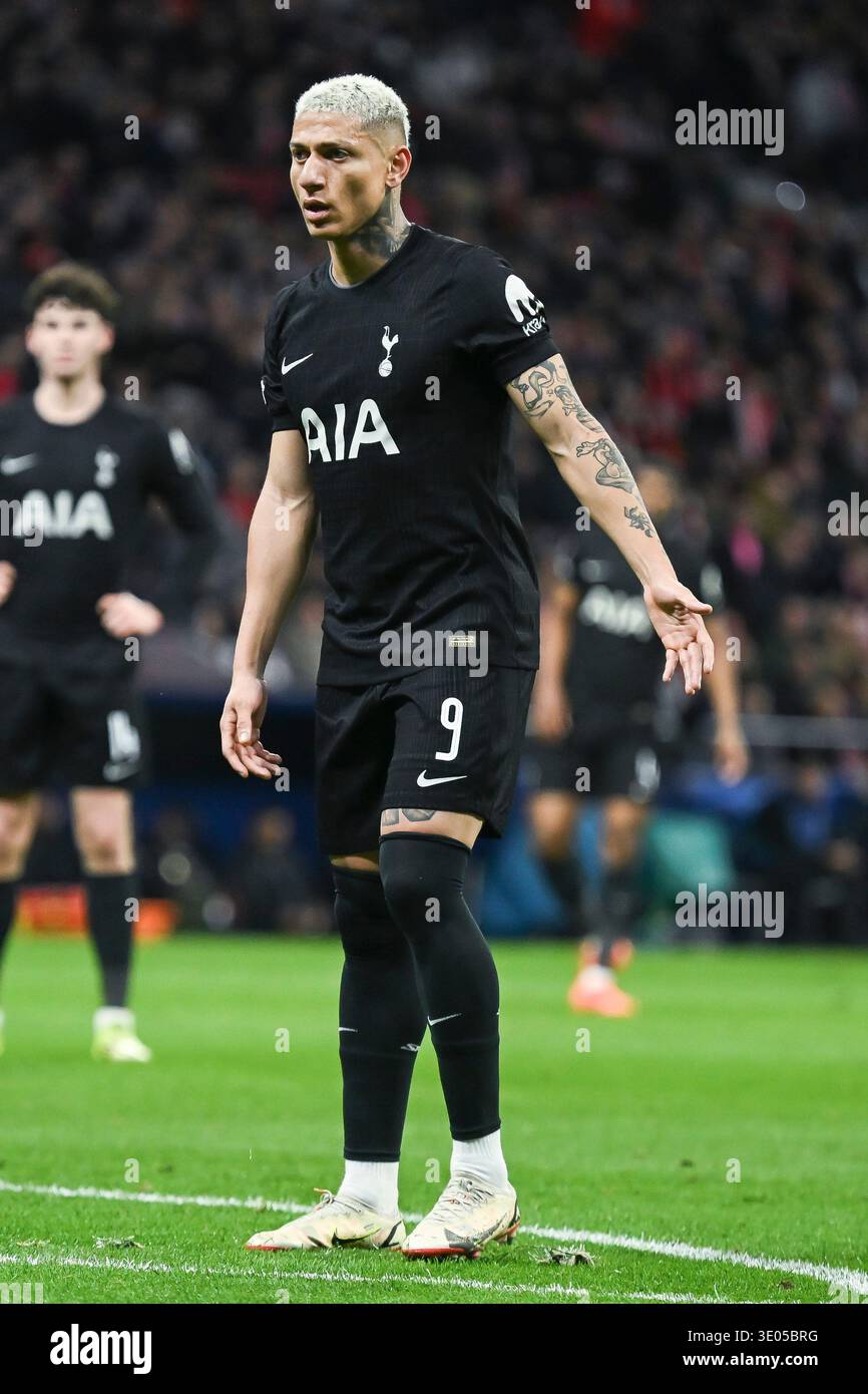 Richarlison of Tottenham Hotspur during the UEFA Champions League Round ...