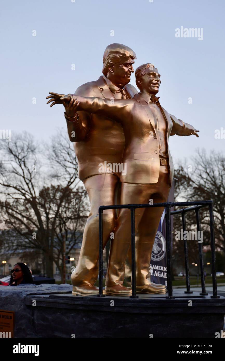WASHINGTON, D.C. - MARCH 10: A statue erected by a group known as The ...