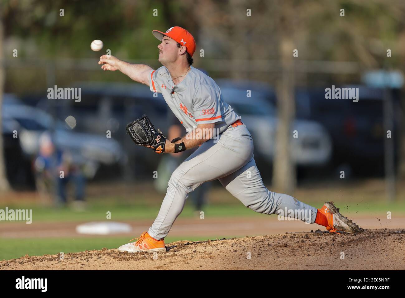 Mercer's Jeb Johnson (22) pitches during an NCAA baseball game against ...