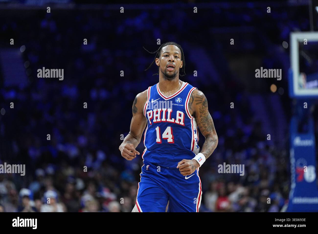 Philadelphia 76ers' Dalen Terry in action during an NBA basketball game ...