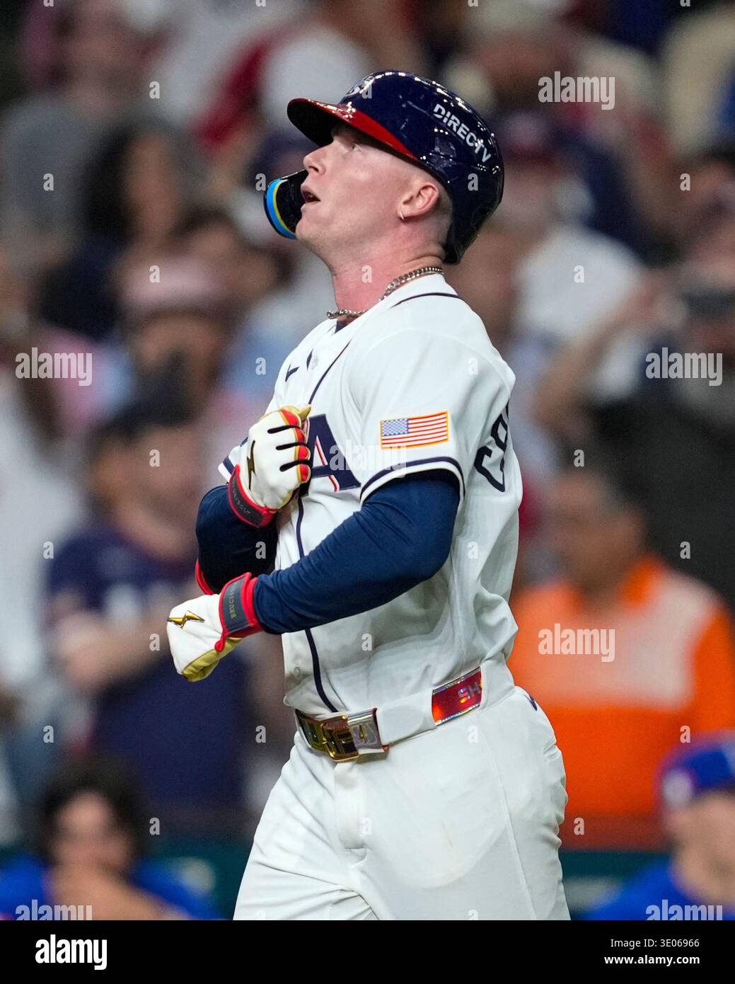 United States center fielder Pete Crow-Armstrong (4) celebrates after ...