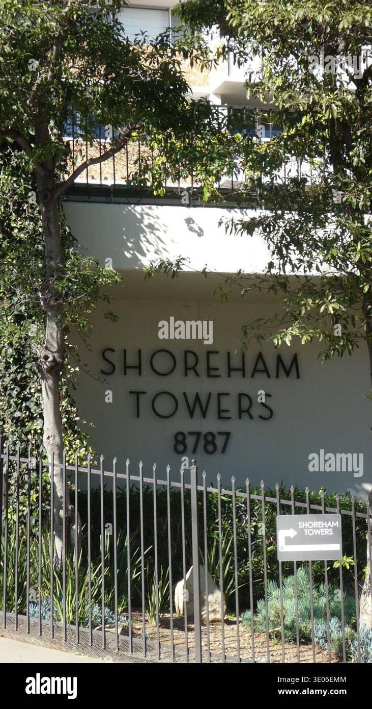 West Hollywood, California, USA 10th March 2026 Shoreham Towers, the ...