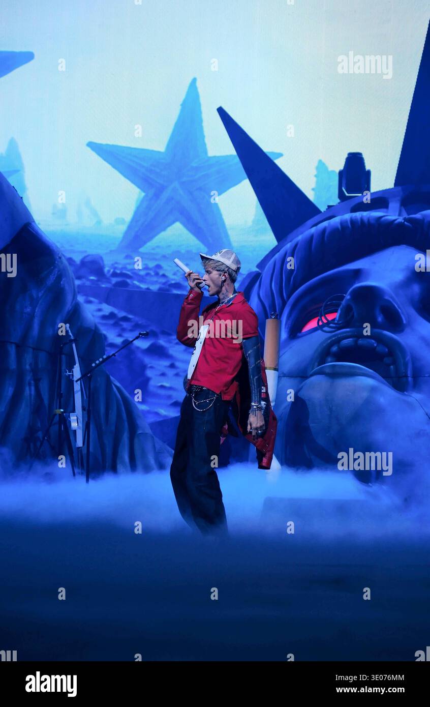 UK: Machine Gun Kelly at OVO Hydro, Glasgow, Scotland on 08 March 2026 ...