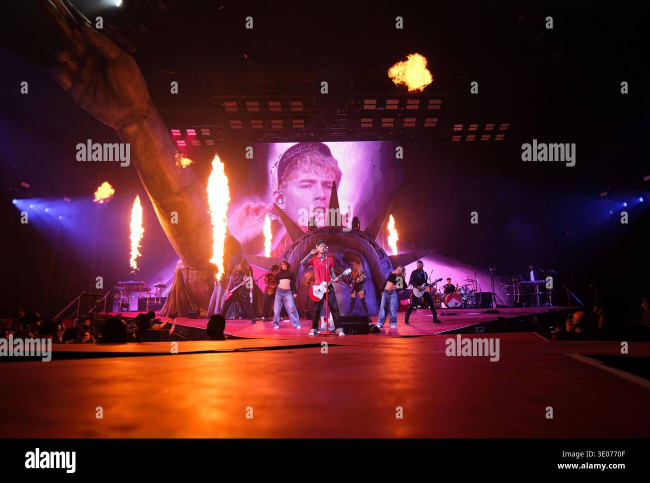 UK: Machine Gun Kelly at OVO Hydro, Glasgow, Scotland on 08 March 2026 ...