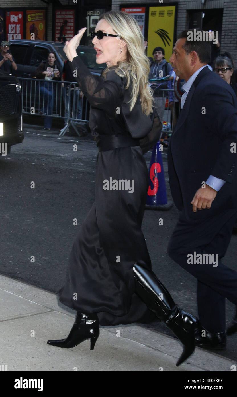 NEW YORK, NY- MARCH 10: Michelle Pfeiffer at The Late Show With Stephen ...