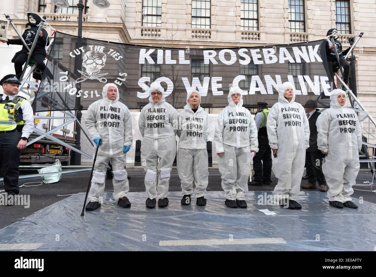 London, UK. 11 March, 2026. Climate activist from 'Cut the Ties to ...