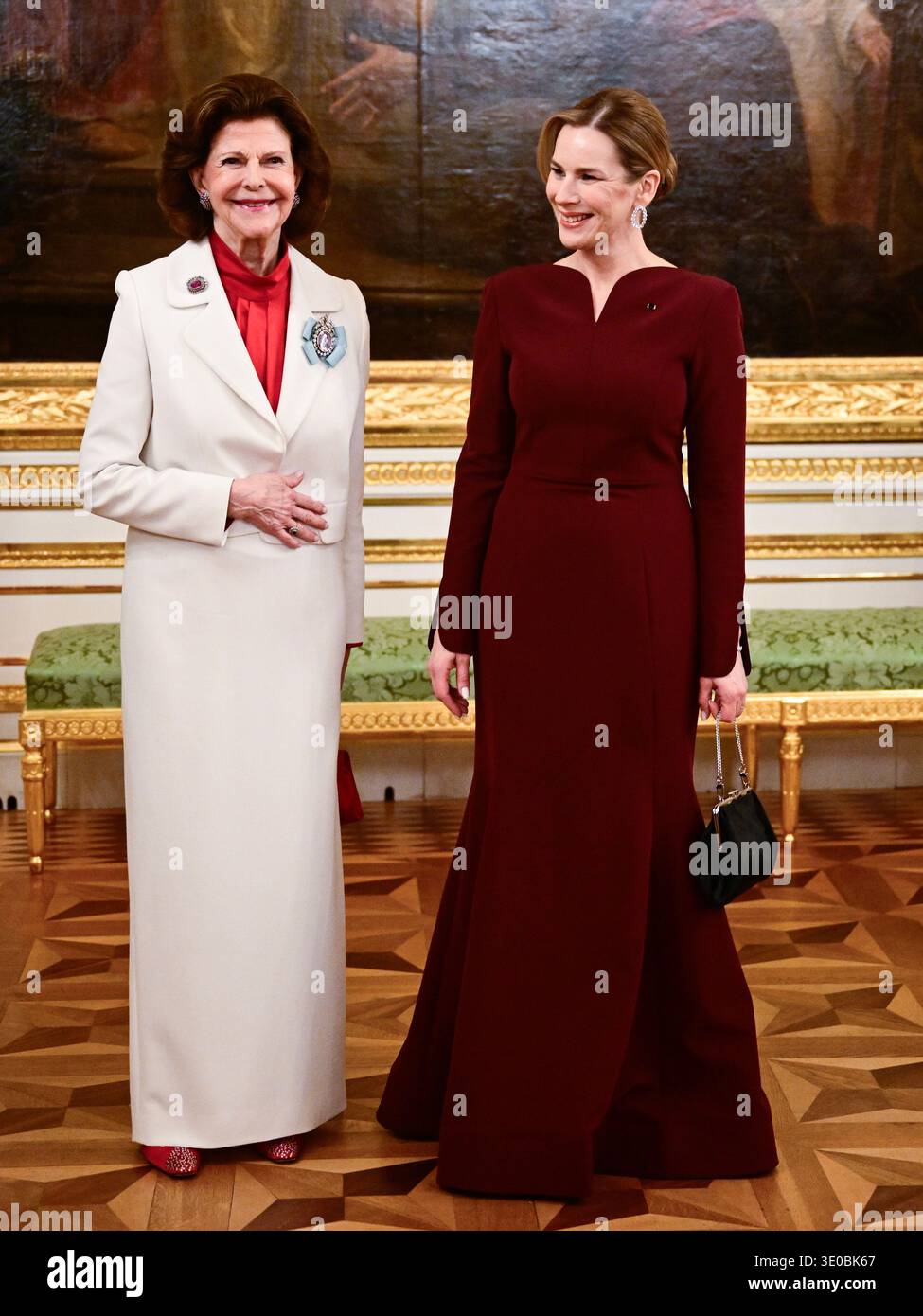 Sweden's Queen Silvia and Poland's First Lady Marta Nawrocka as the ...