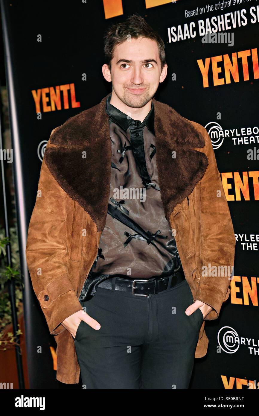 LONDON, ENGLAND - MARCH 11 2026: Michael Hardwick at the YENTL press ...