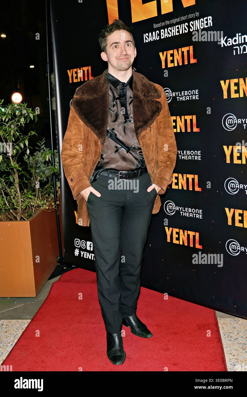 LONDON, ENGLAND - MARCH 11 2026: Michael Hardwick at the YENTL press ...