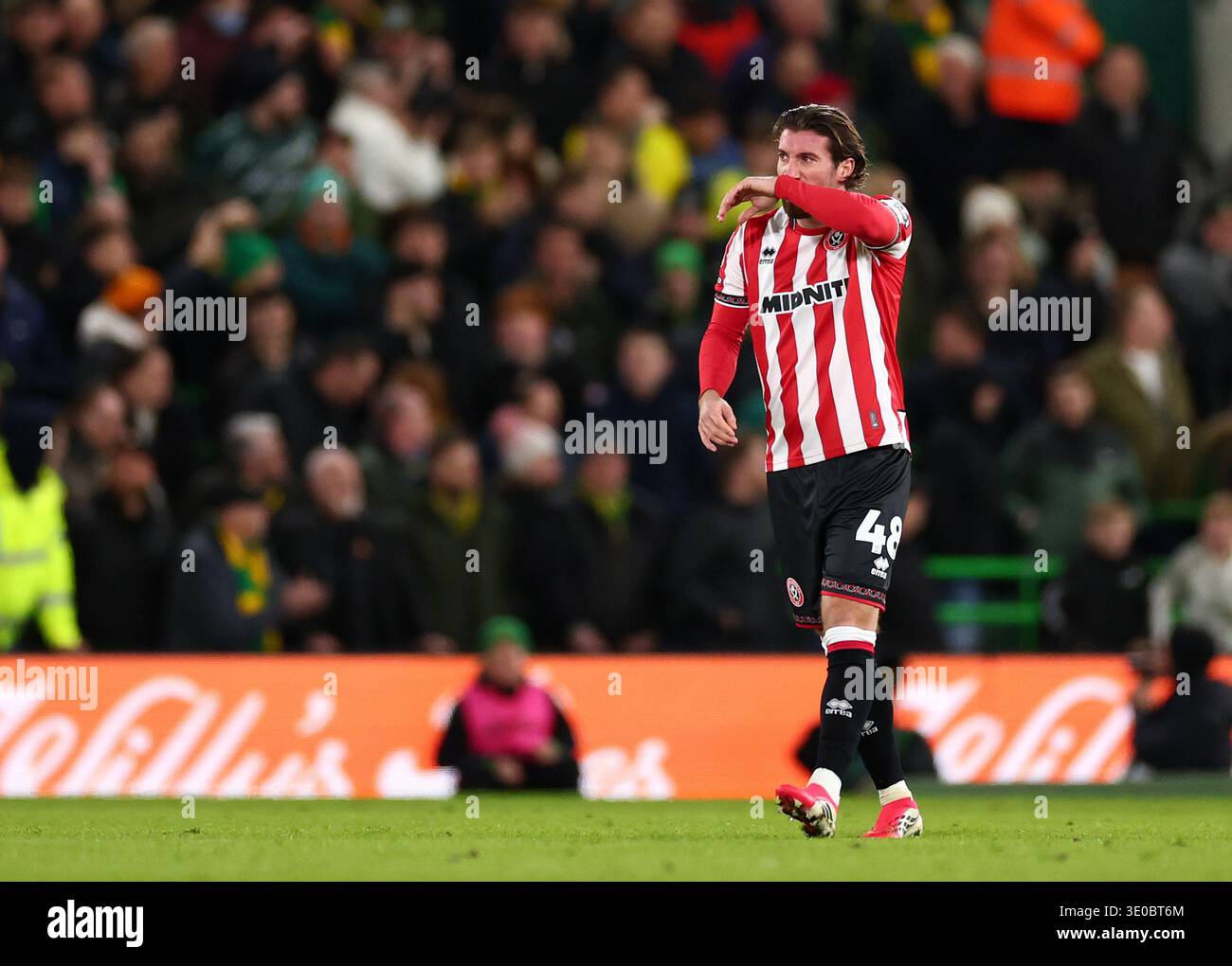 Norwich, UK. 11th Mar, 2026. Joe Rothwell of Sheffield United looks on ...