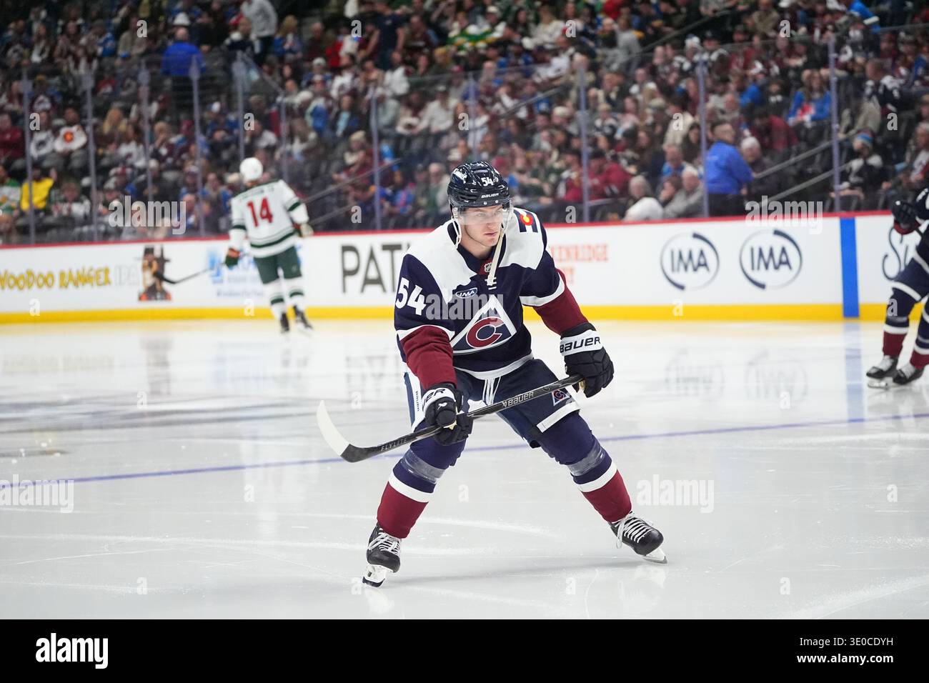 Colorado Avalanche center Gavin Brindley (54) in the second period of ...