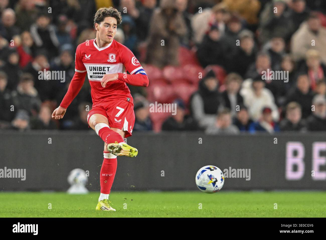 Hayden Hackney of Middlesbrough during the Sky Bet Championship match ...