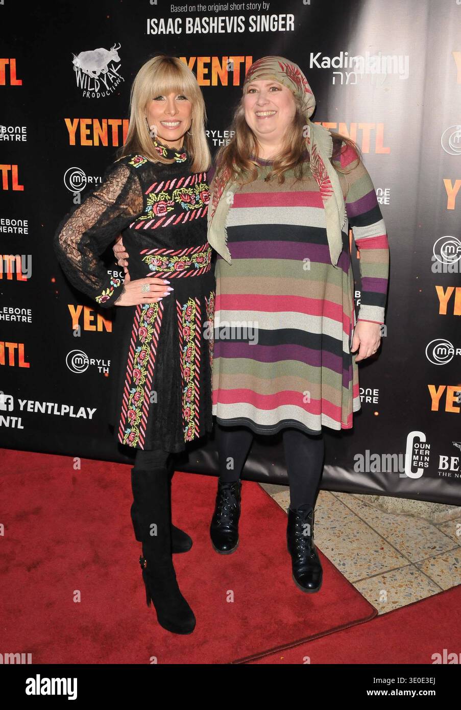Estee Stimler and Rachel Creeger at the "Yentl" play press night ...