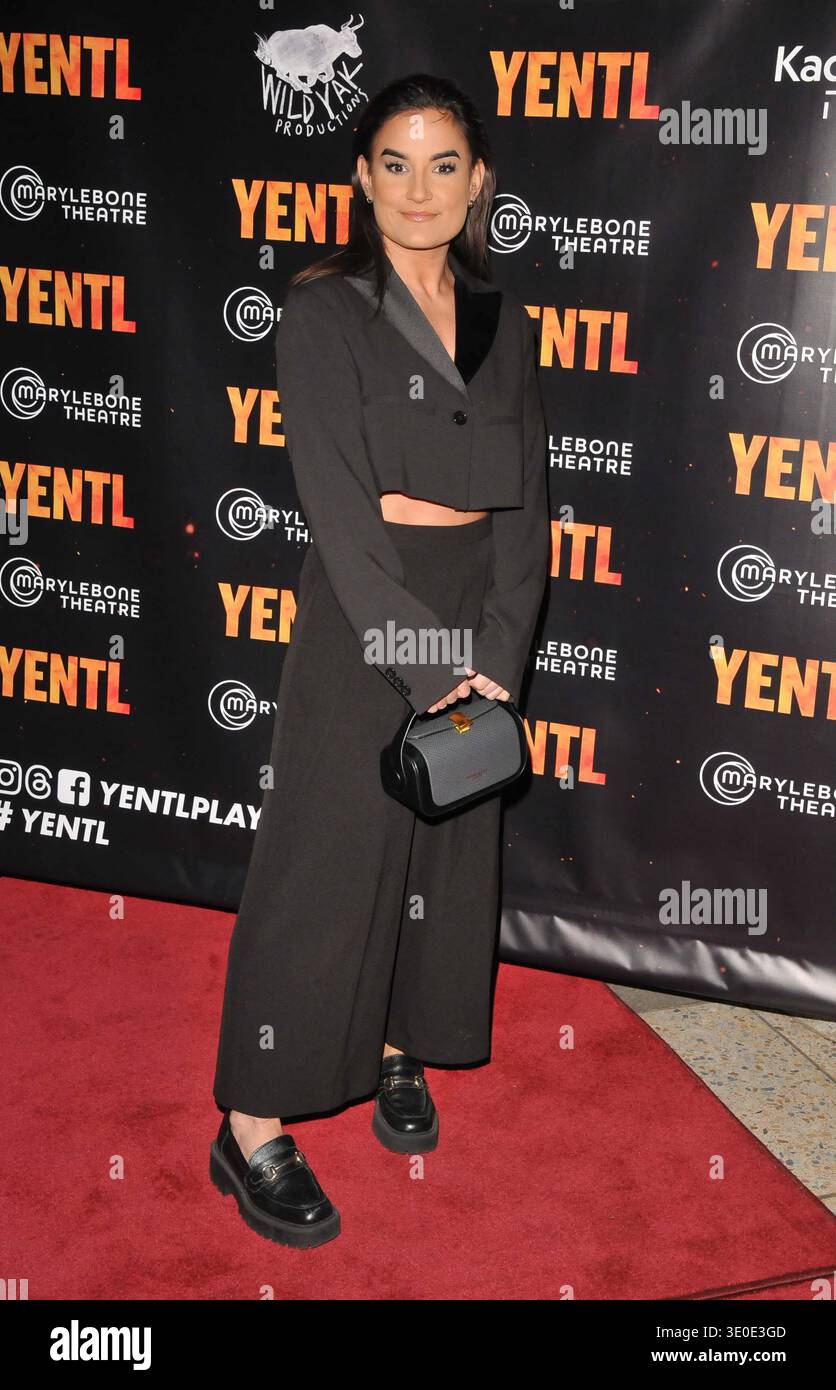 Ionica Adriana at the "Yentl" play press night, Marylebone Theatre ...