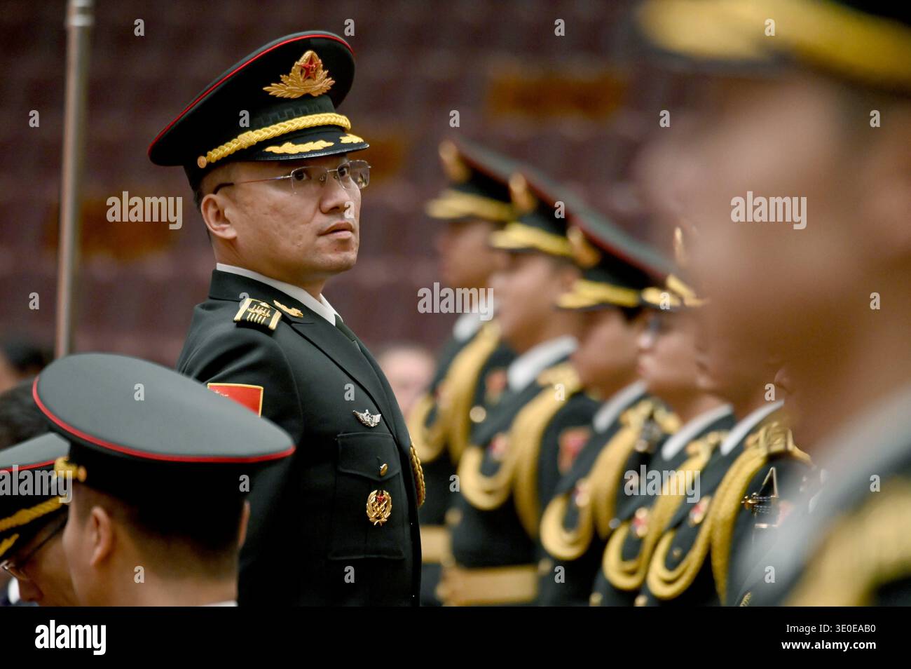 12 March 2026, China, Peking: Soldiers of the Chinese People's ...