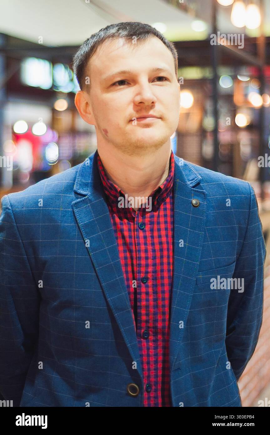 Person wearing plaid shirt hi-res stock photography and images - Alamy