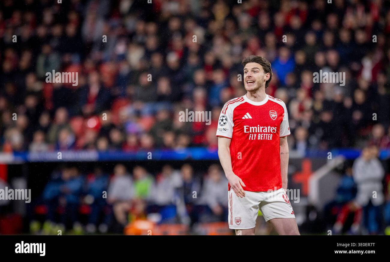Leverkusen, Germany. 11th Mar 2026. Declan Rice (Arsenal) Bayer ...
