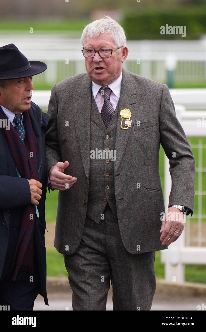 Sir Alex Ferguson (right) attending day three of the 2026 Cheltenham ...